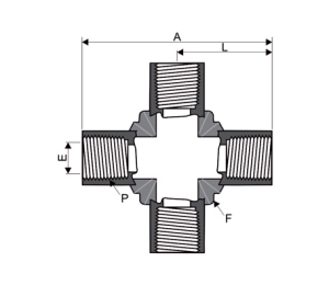Cross Female – instrumentation Valves & Fittings