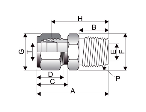 Tube Fittings – Male Connector – instrumentation Valves & Fittings
